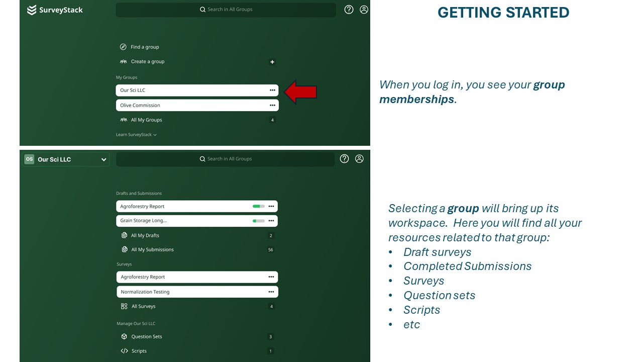 Our Sci - Getting Started